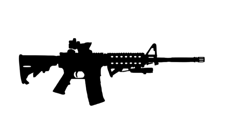 AR-15 Vinyl Decal Sticker Car Window Wall Bumper Gun Ammo Assault Rifle ...